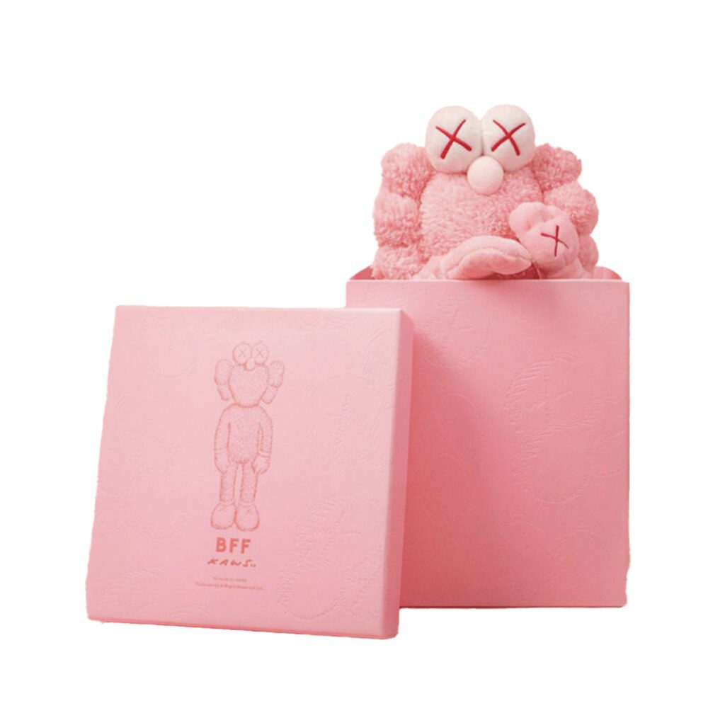 KAWS - BFF Plush (Pink) - Lucky Cat Gallery