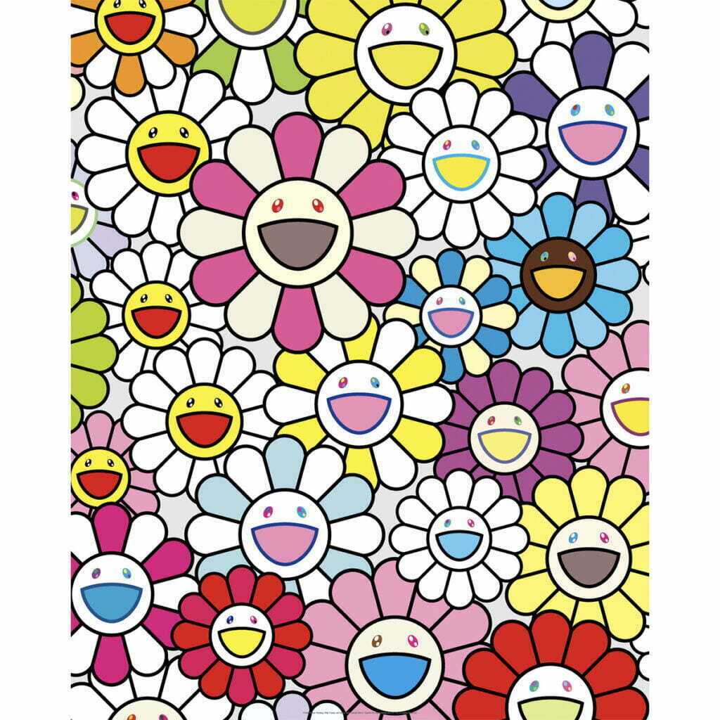 Takashi Murakami - A Little Flower Painting: Pink, Purple, and Many ...