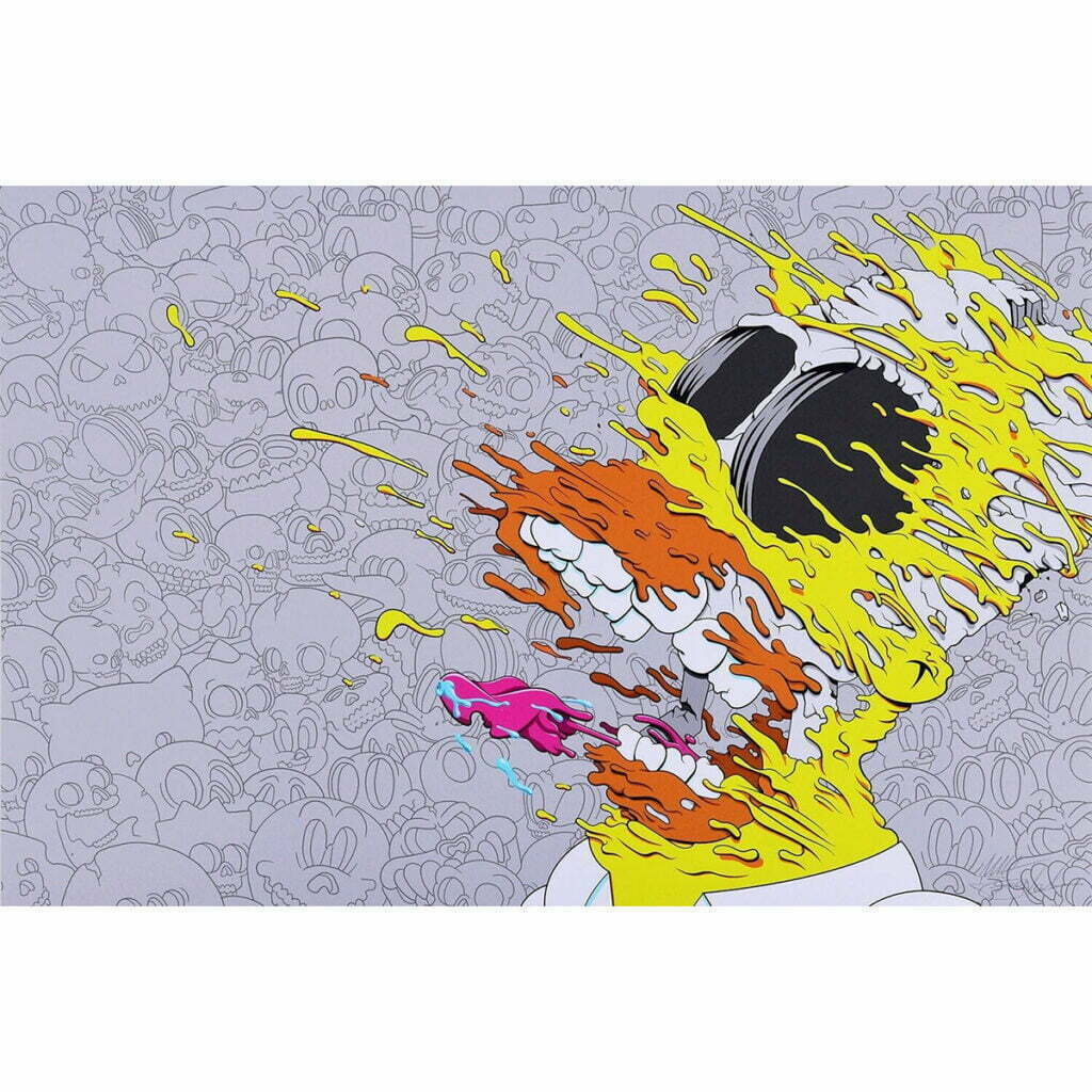 Matt Gondek Deconstructed Homer D oh Nut Edition Lucky Cat Gallery
