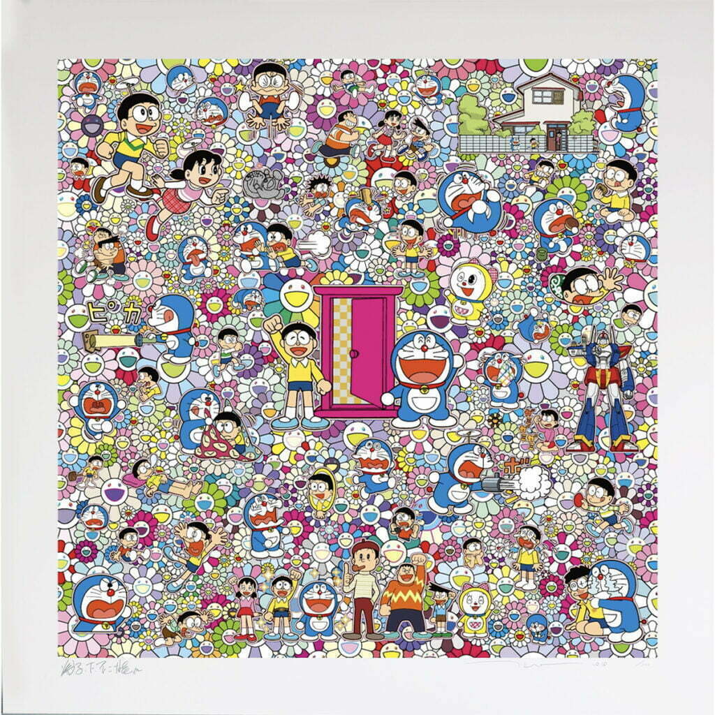 Takashi Murakami - A Sketch of Anywhere Door (Dokodemo Door) and an ...