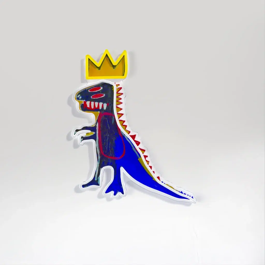 Jean-Michel Basquiat - PEZ Dispenser (LED Neon Wall Art) - Lucky Cat ...